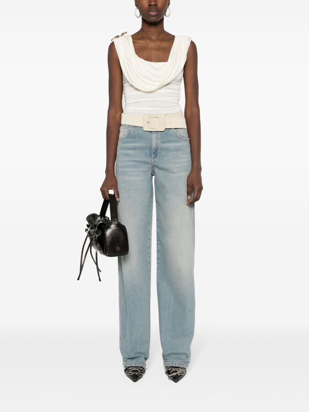 BLUMARINE Wide-Leg Jeans