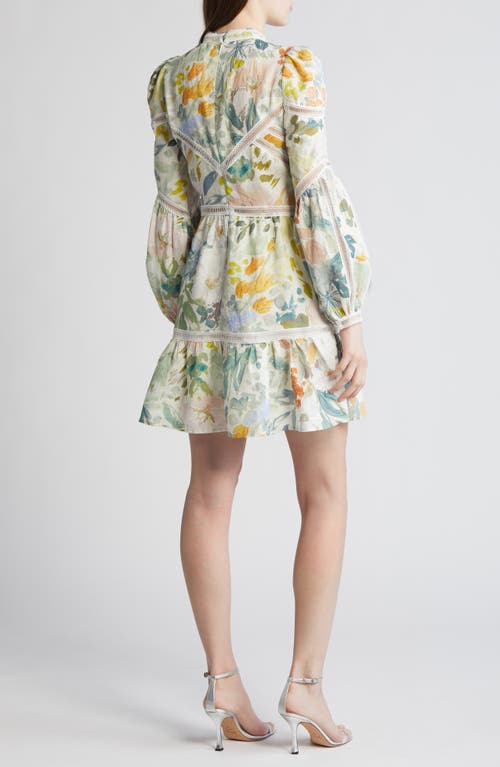 Ted Baker London Tealan Floral Linen Dress In Ivory - 70% Off | Editorialist