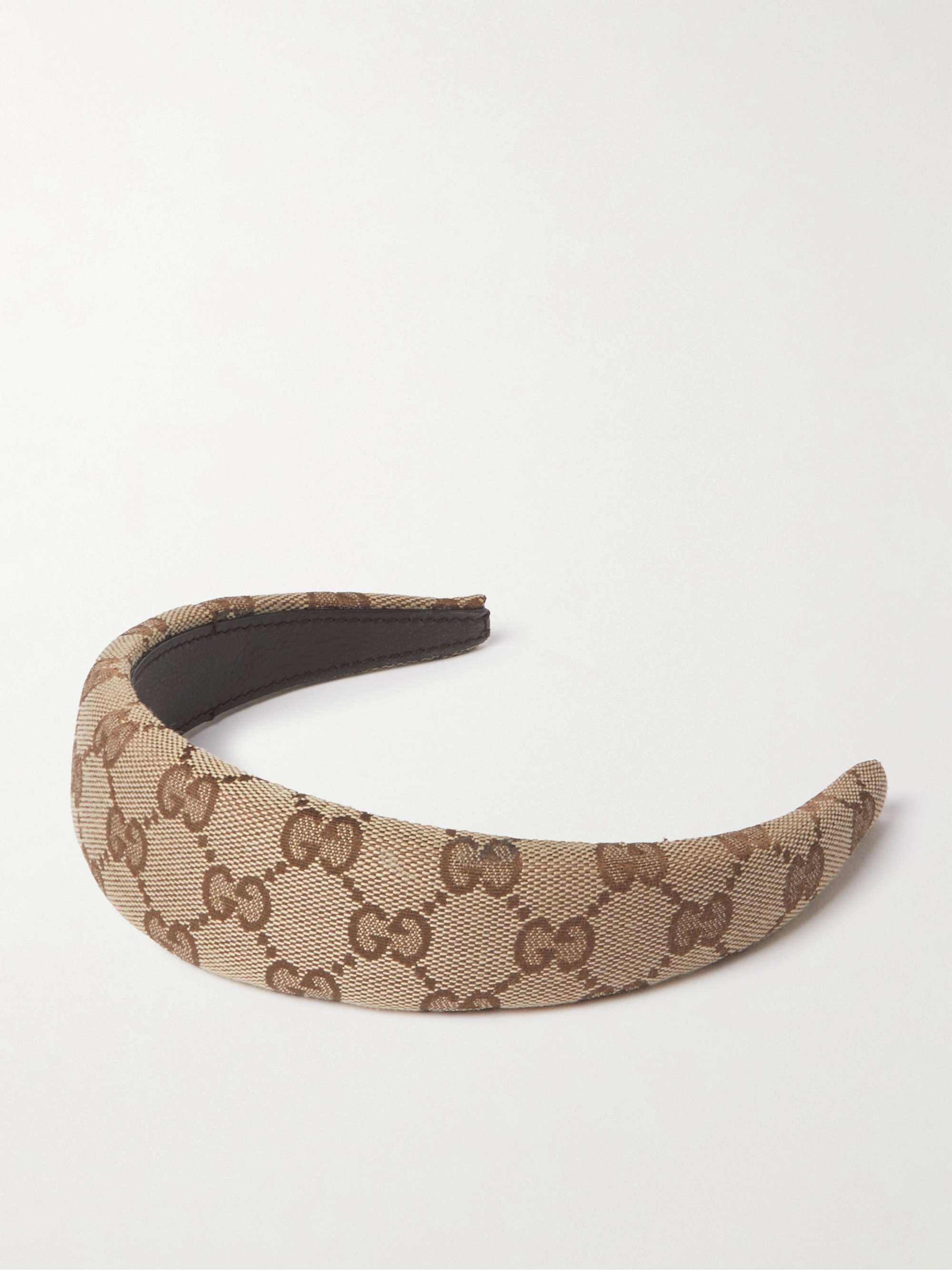 Gucci Canvas-Jacquard Headband - Beige | Editorialist