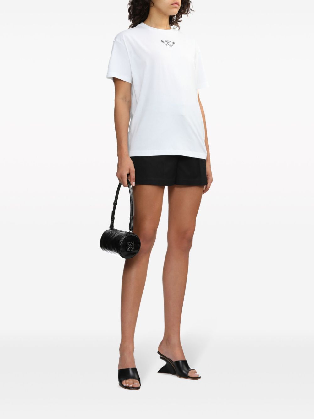 OFF-WHITE Off-White Pressed-Crease Mini Shorts