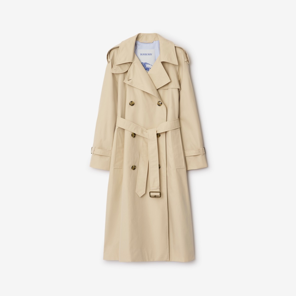 Burberry Long Highgrove Castleford Trench Coat - Nutmeg | Editorialist