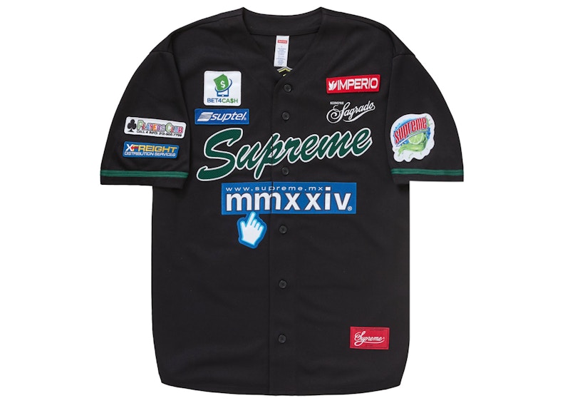 Supreme Polartec Baseball Jersey - Black | Editorialist