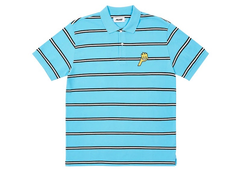 PALACE X Polo Ralph Lauren Pieced Rugby Shirt - Blue | Editorialist