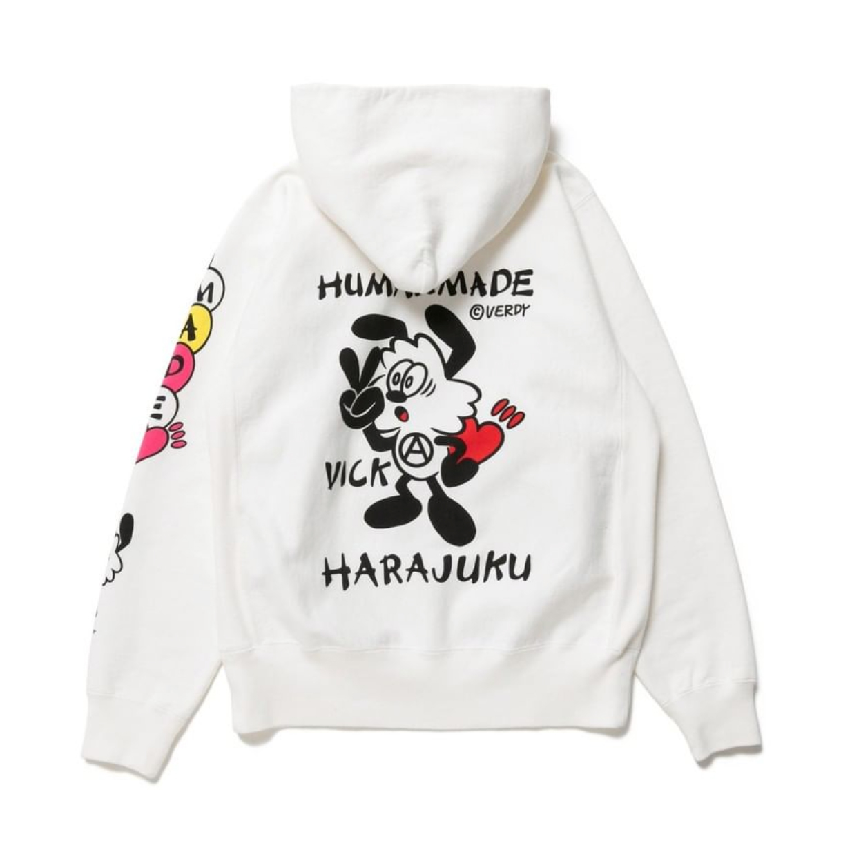 Human Made X Verdy Vick Pizza Hoodie - White | Editorialist
