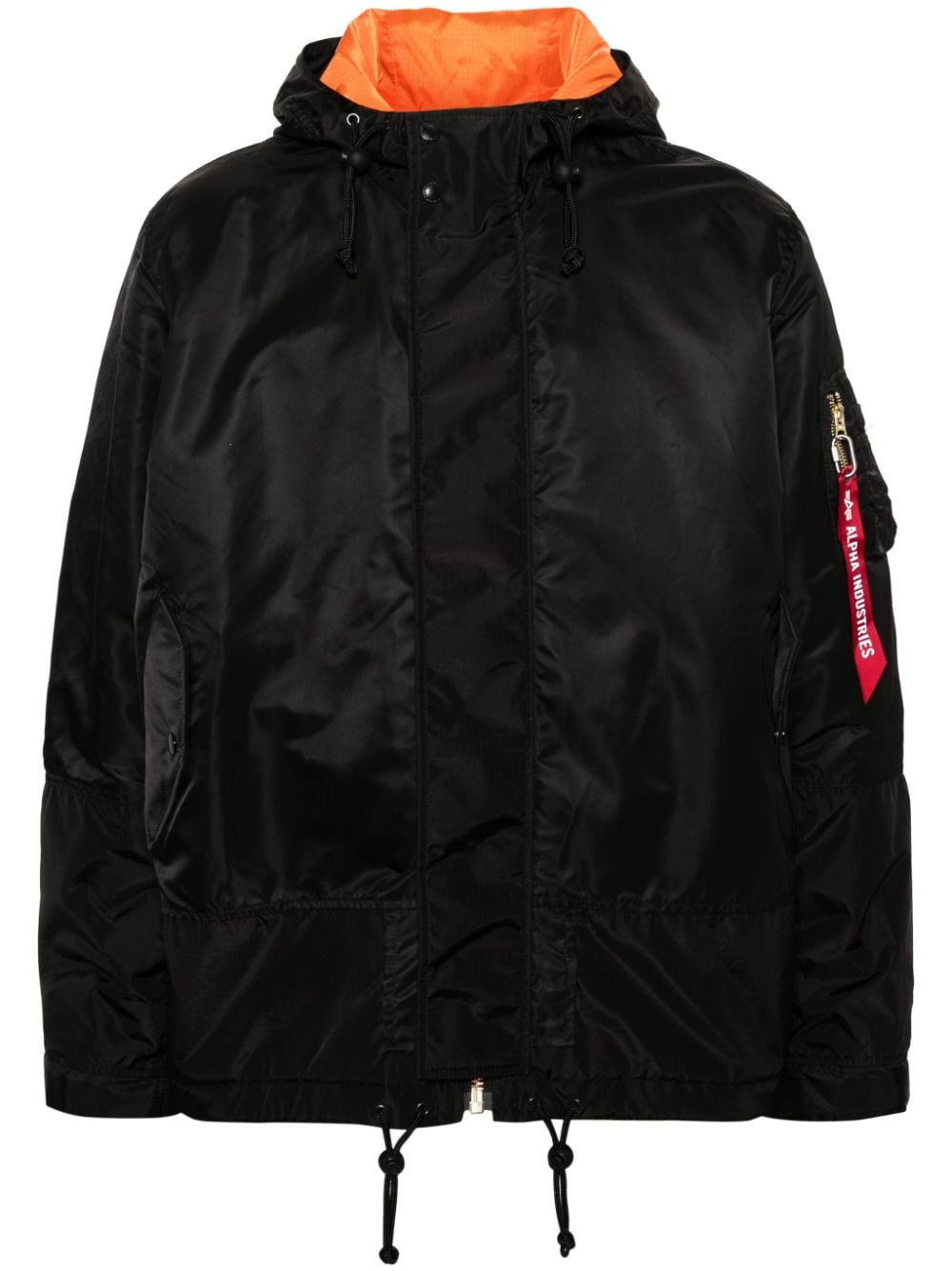 Junya Watanabe X Alpha Industries Hooded Jacket In Black - 50% Off