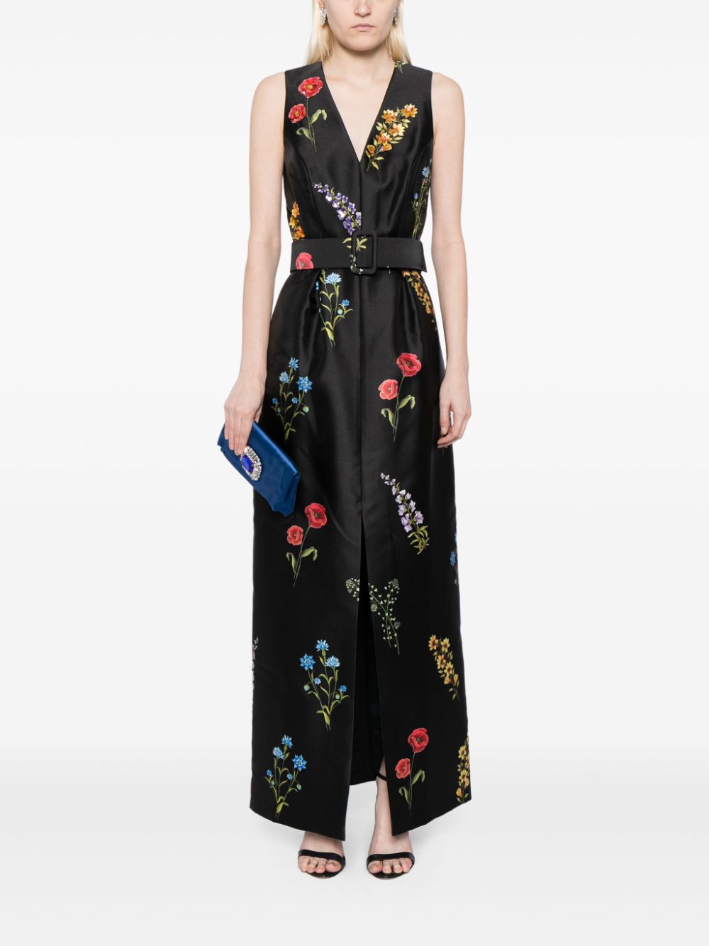 SACHIN & BABI Sachin & Babi Marsden Floral-Print Gown