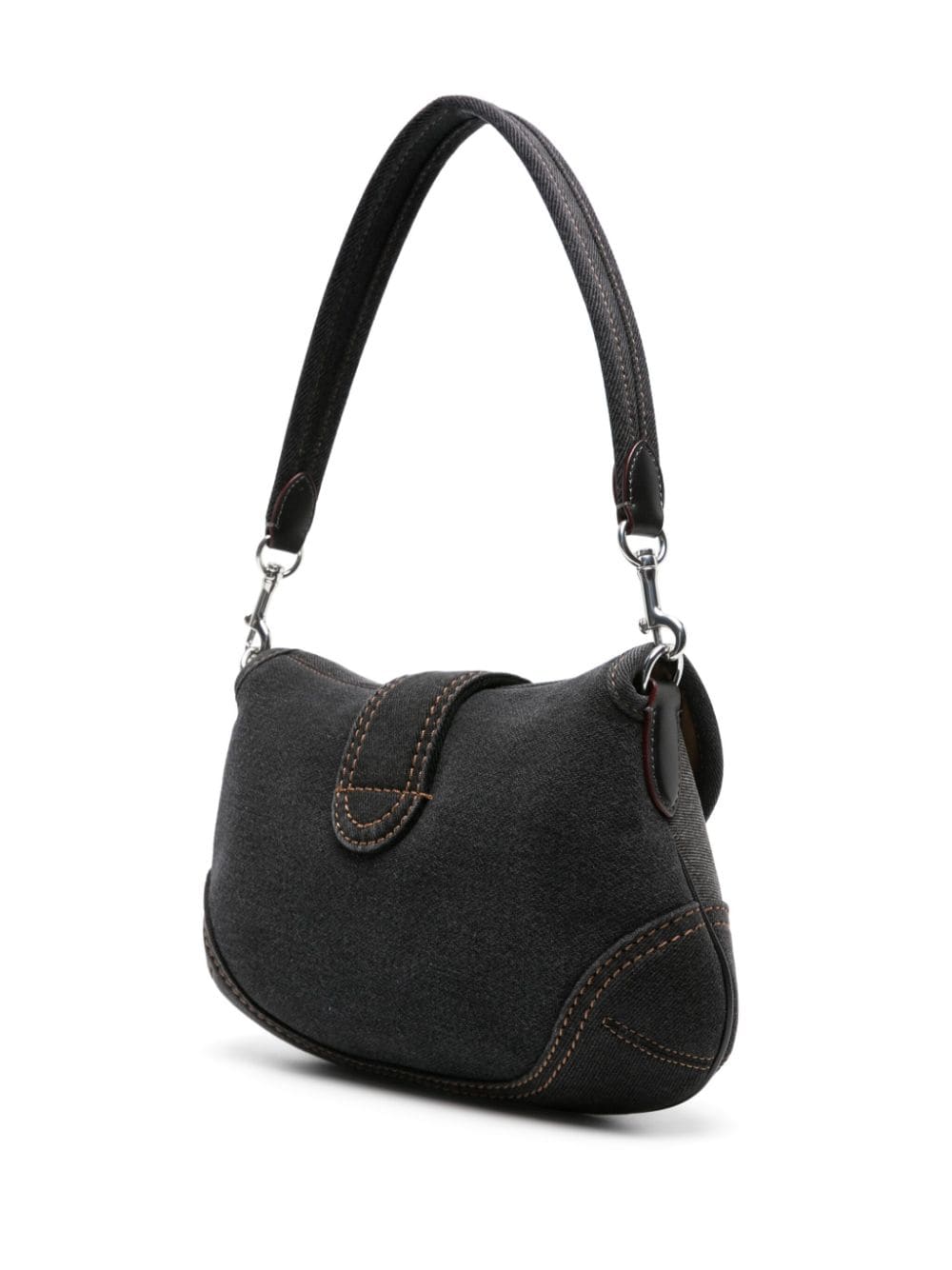 Buy COACH Soho Flap Denim Shoulder Bag - Black At 40% Off