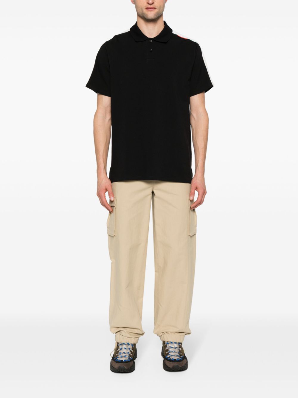 JUST CAVALLI logo-lettering polo shirt