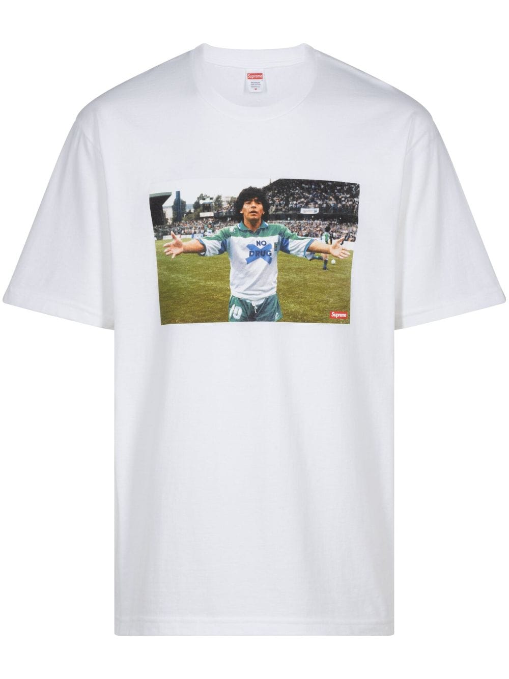 Supreme Maradona Photo-Print T-Shirt - White | Editorialist