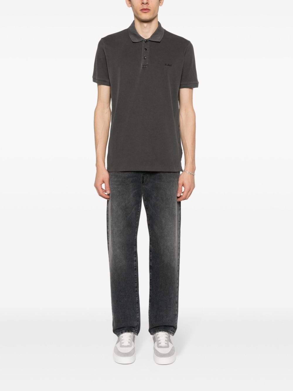 WOOLRICH logo-embroidered polo shirt