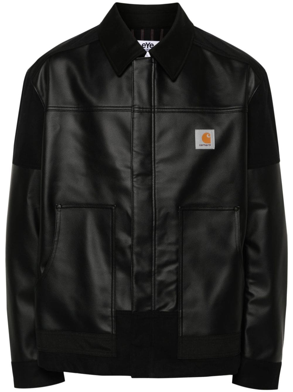 Junya Watanabe X Carhartt Panelled Jacket In Black - 70% Off