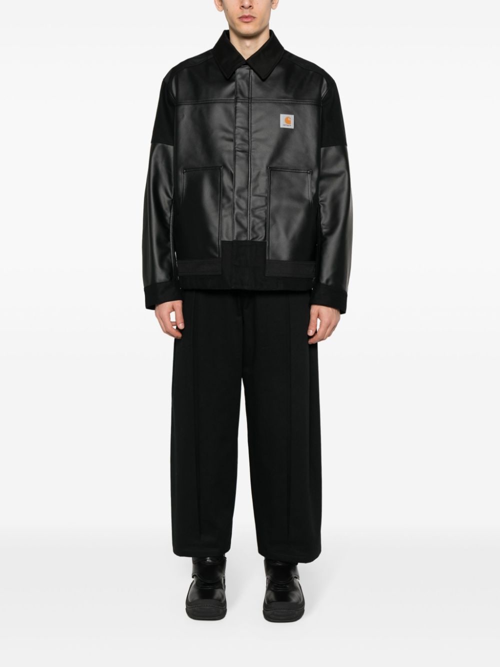 Junya Watanabe X Carhartt Panelled Jacket In Black - 70% Off