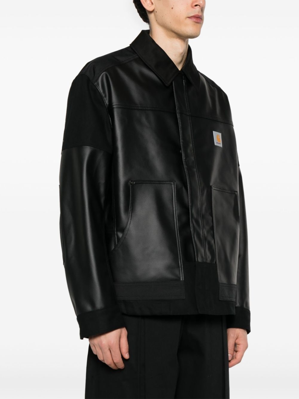 Junya Watanabe X Carhartt Panelled Jacket In Black - 70% Off