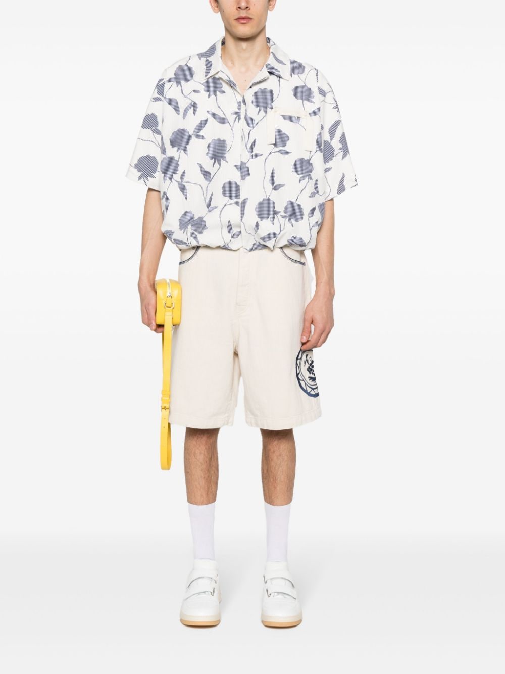 DROLE DE MONSIEUR Drôle De Monsieur Art de la Table Denim Shorts