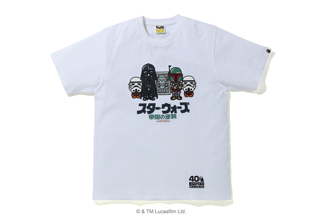 A Bathing Ape X Star Wars Chewbacca Tee Shirt - White | Editorialist