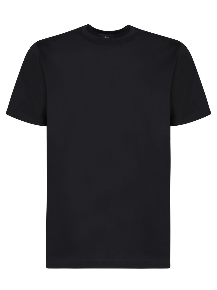 Herno Stretch Cotton T-Shirt In Black - 28% Off | Editorialist Herno Stretch Cotton T-Shirt In Black - 28% Off | Editorialist
