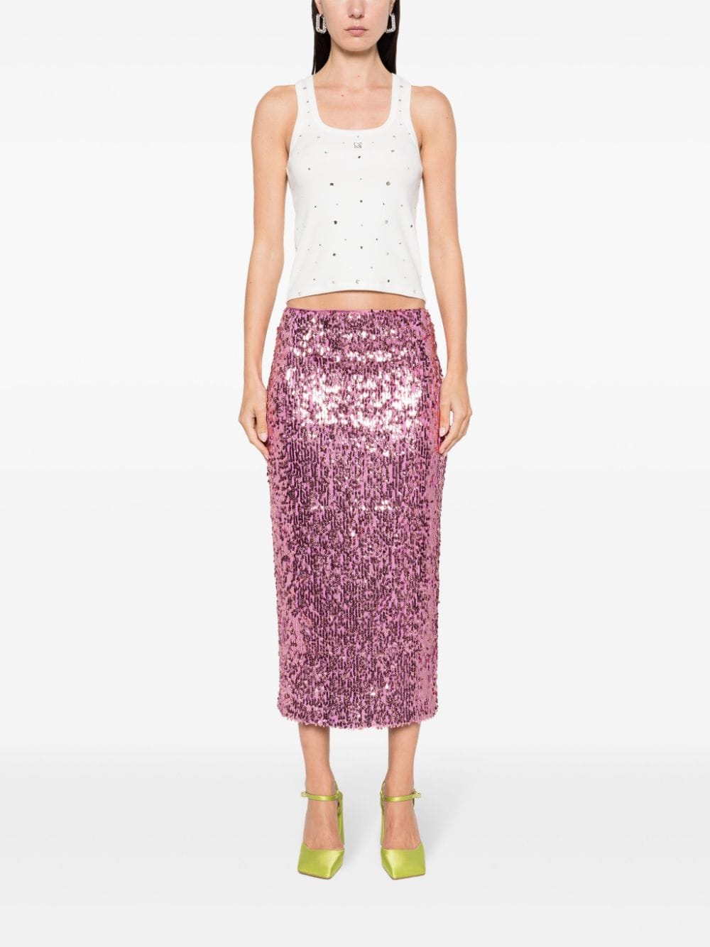GIUSEPPE DI MORABITO Giuseppe Di Morabito Crystal-Embellished Tank Top