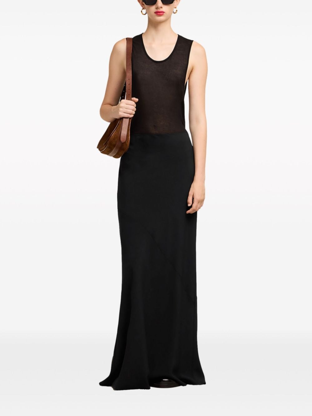 AMI AMI Paris Bias-Cut Maxi Skirt