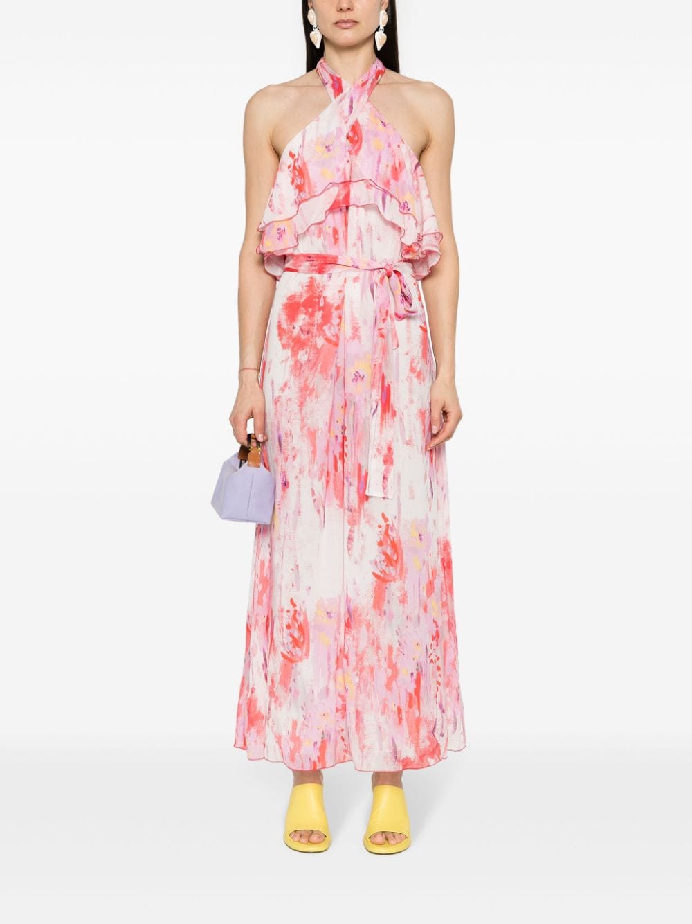 MSGM MSGM Floral-Print Maxi Dress