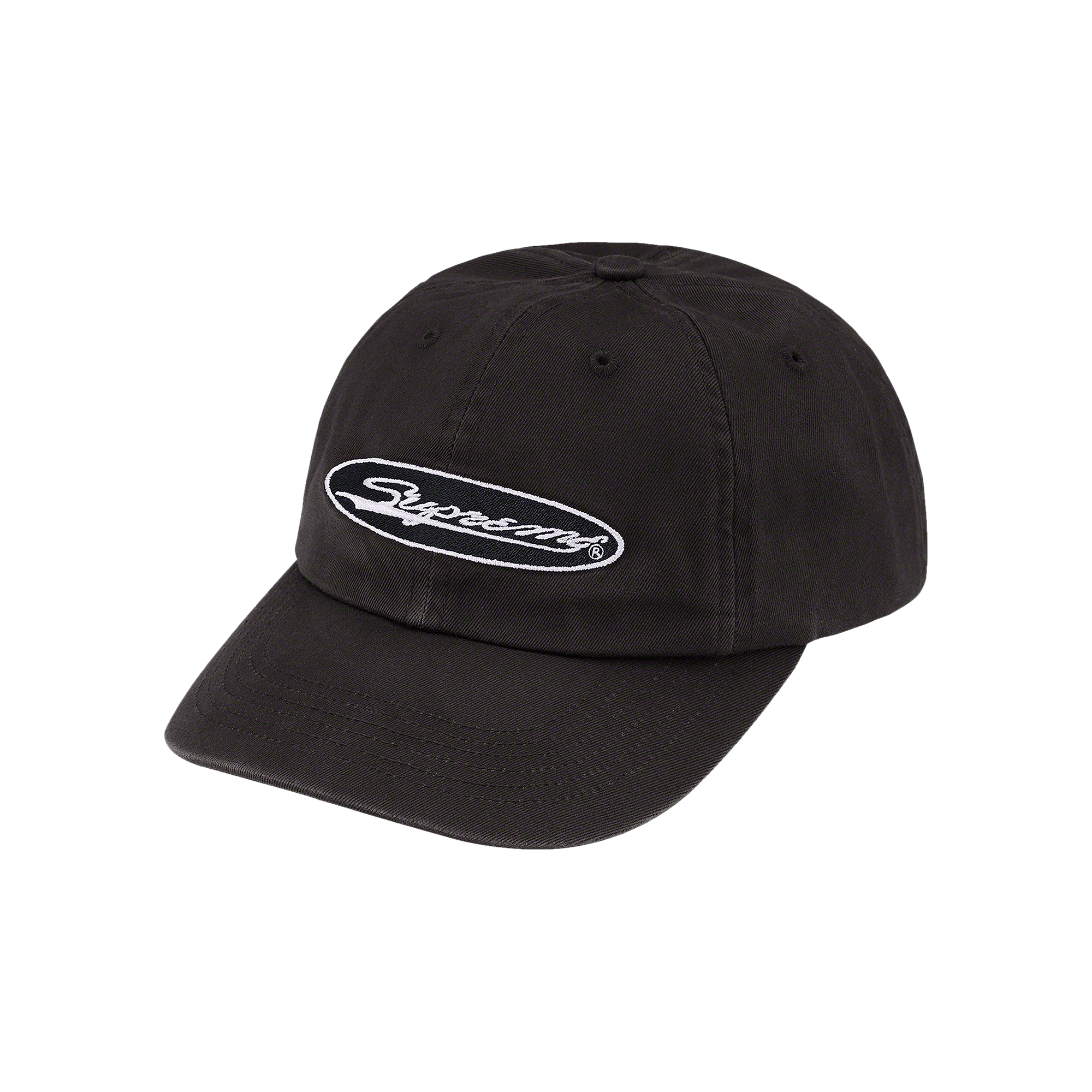 Supreme Oval 6-Panel Cap - Black | Editorialist