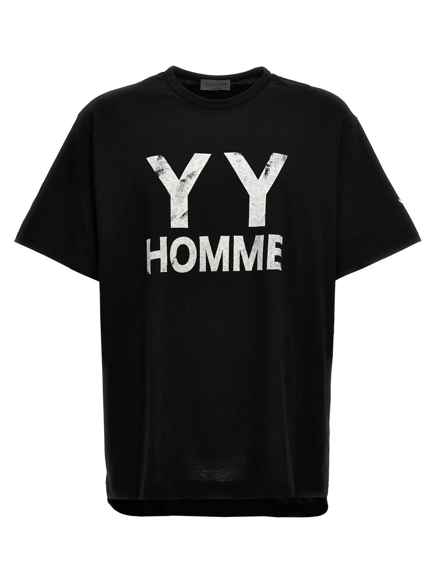 Yohji Yamamoto Logo Print T-Shirt In Multicolor - 33% Off