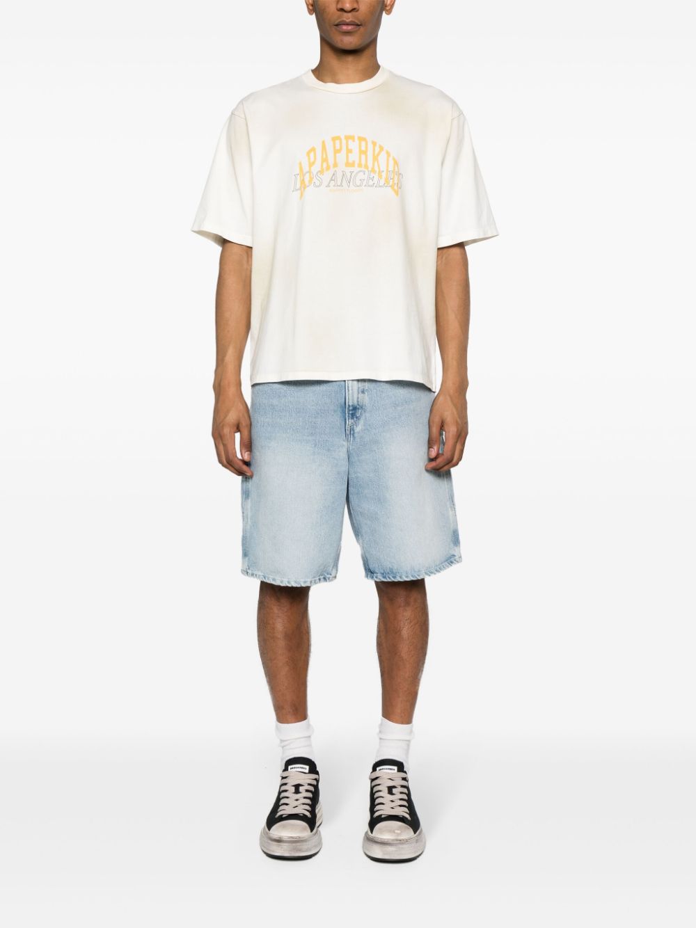 A PAPER KID logo-print cotton t-shirt