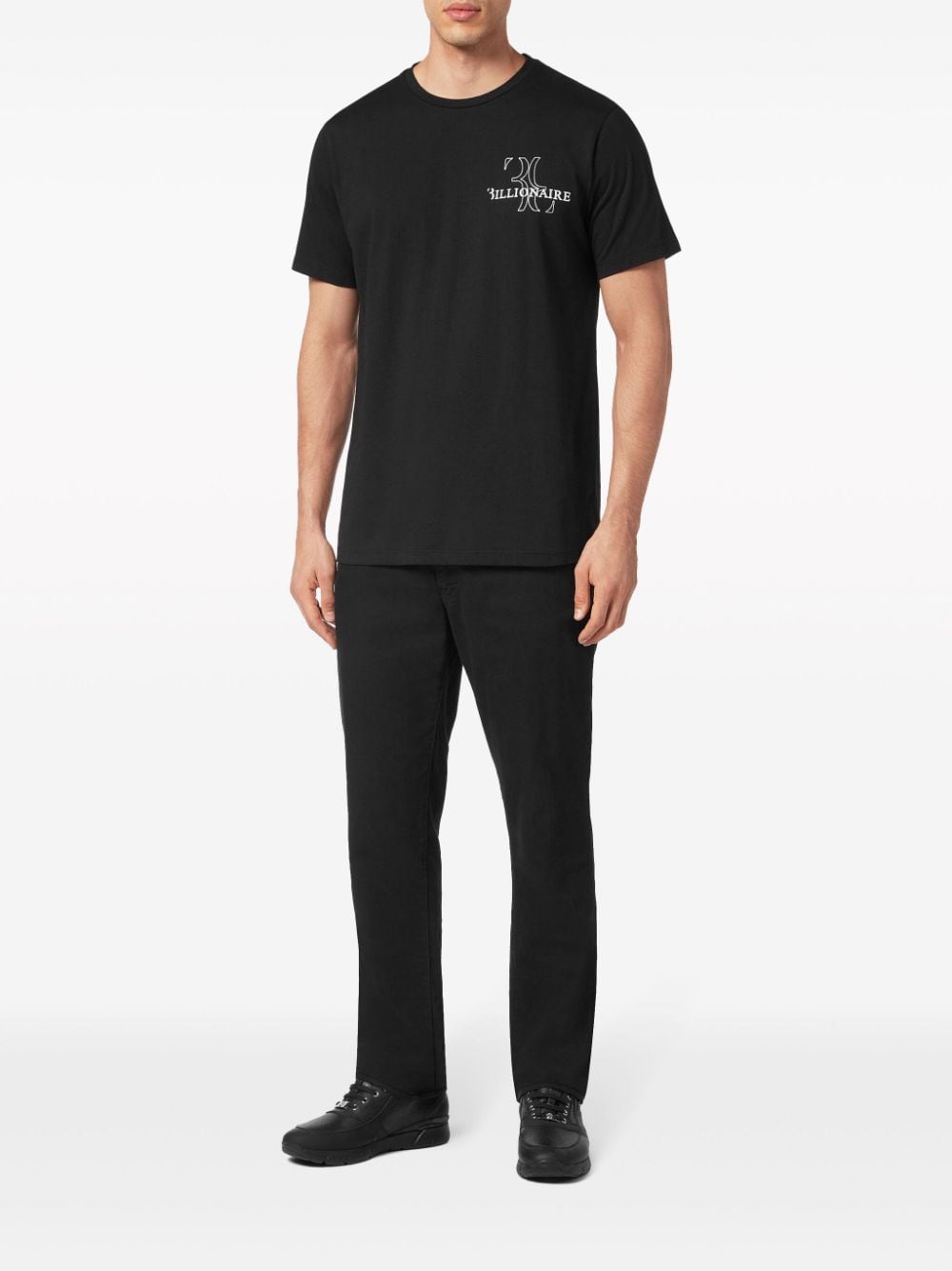 BILLIONAIRE logo-embroidered cotton t-shirt