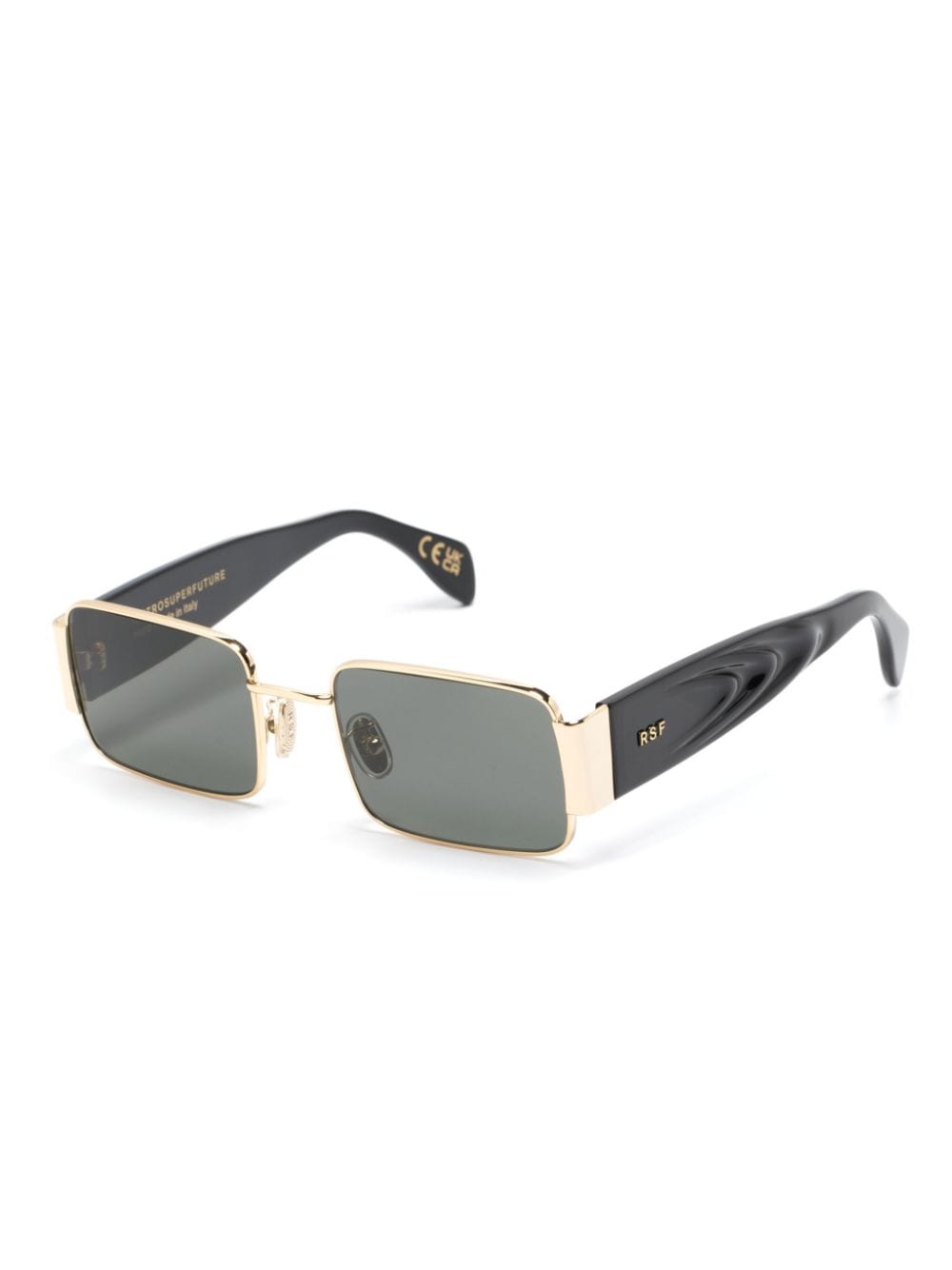 Retrosuperfuture Z Rectangle-Frame Sunglasses In Black - 15% Off