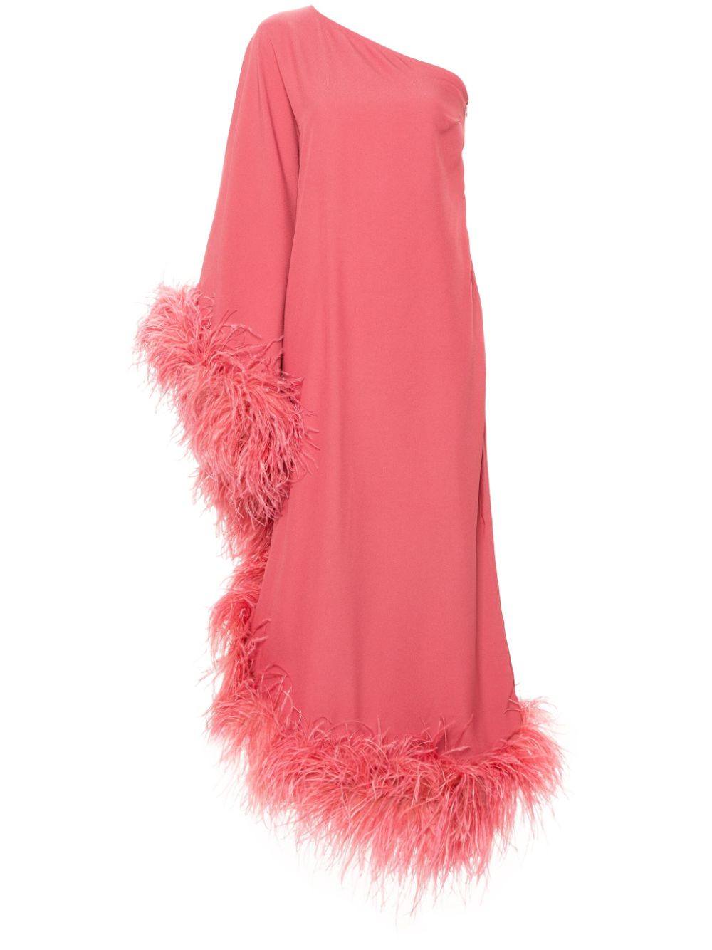 taller marmo feather dress pink Garbo feather-trimmed gown in pink - Taller Marmo