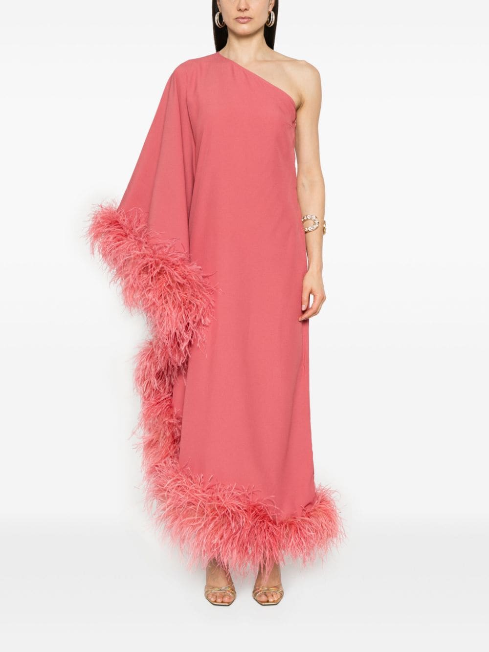 TALLER MARMO Taller Marmo Ubud Feather-Trim Dress