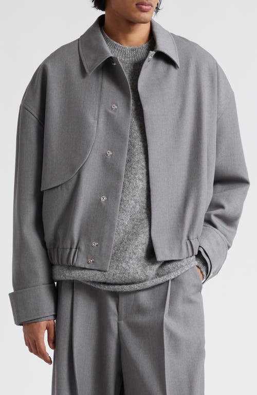 Jacquemus Le Blouson Salti Virgin Wool Trench Bomber Jacket In