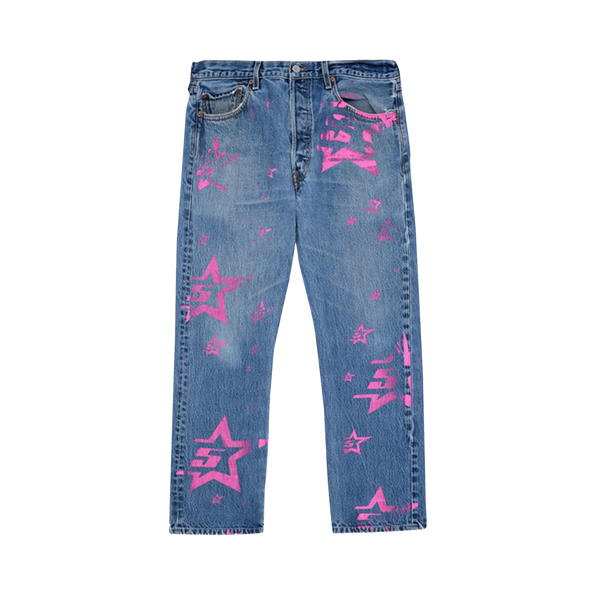 PALM ANGELS Palm Angels Logo Embroidered Denim Shirt