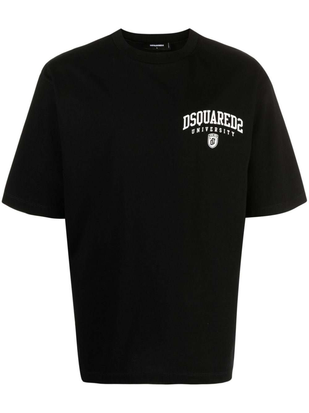 Dsquared2 Logo-Print Cotton T-Shirt In Black - 46% Off | Editorialist