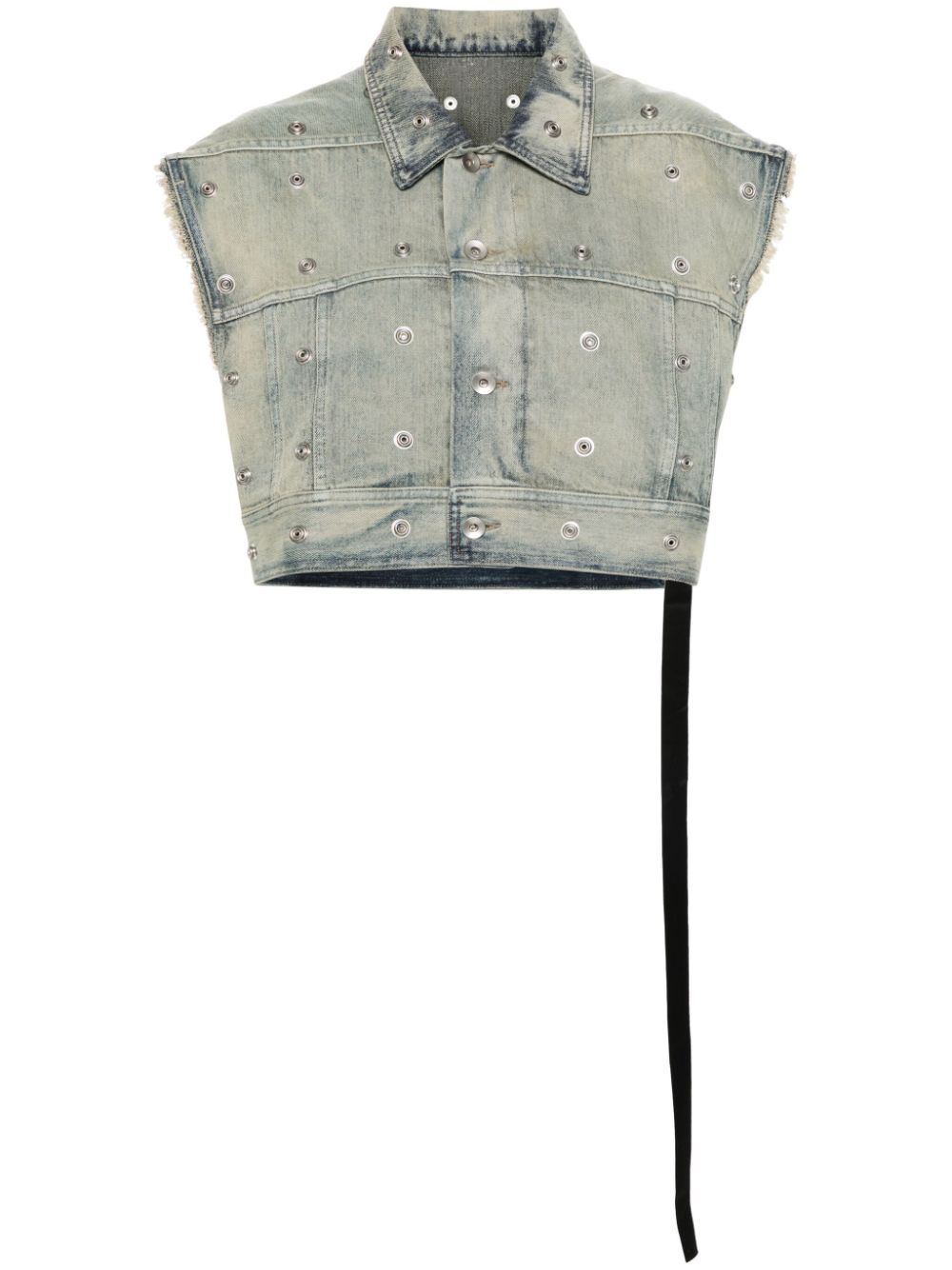 RICK OWENS Rick Owens DRKSHDW Jumbo Worker Denim Waistcoat