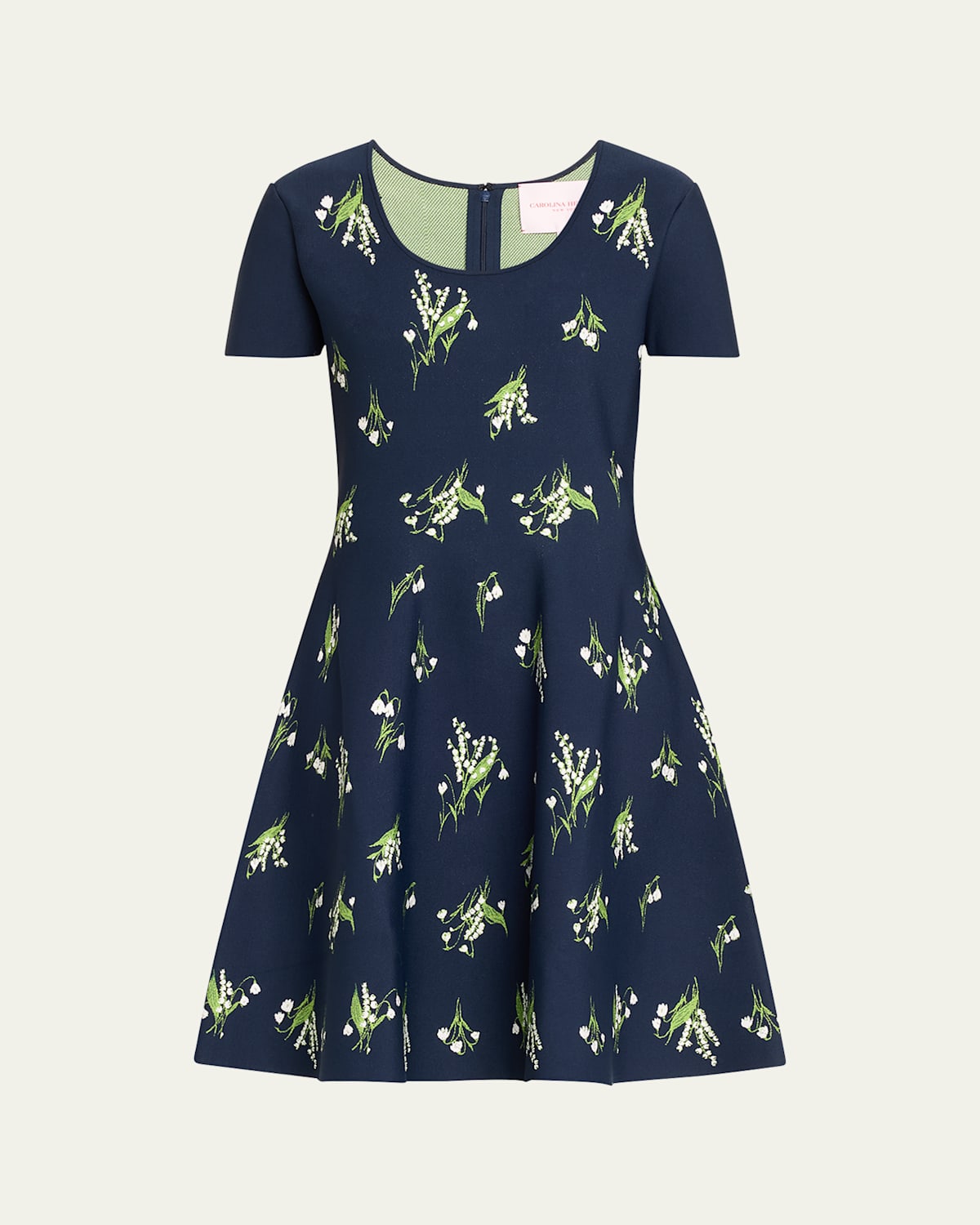 Carolina Herrera Floral Fit-And-Flare Dress - Midnightmu | Editorialist Carolina Herrera Floral Fit-And-Flare Dress - Midnightmu | Editorialist