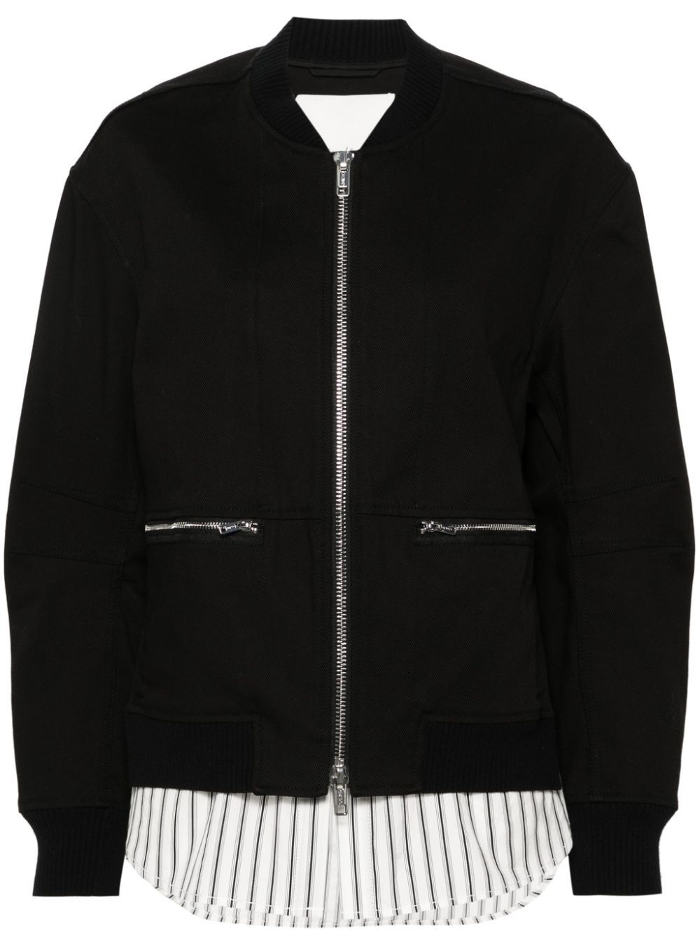 Buy 3.1 Phillip Lim Layered Bomber Jacket - Black At 60% Off 