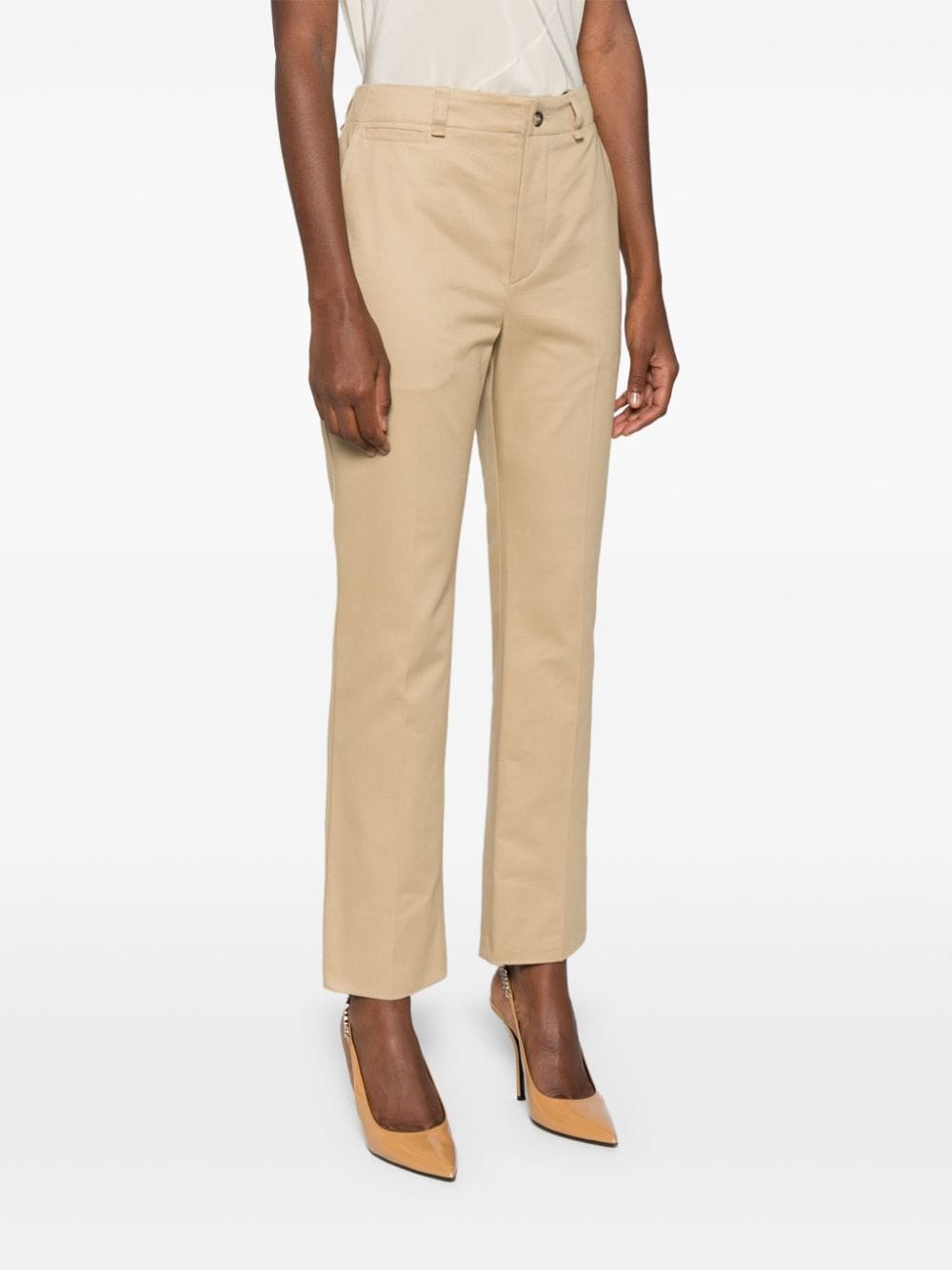 SAINT LAURENT Saint Laurent Straight-Leg Cotton Trousers