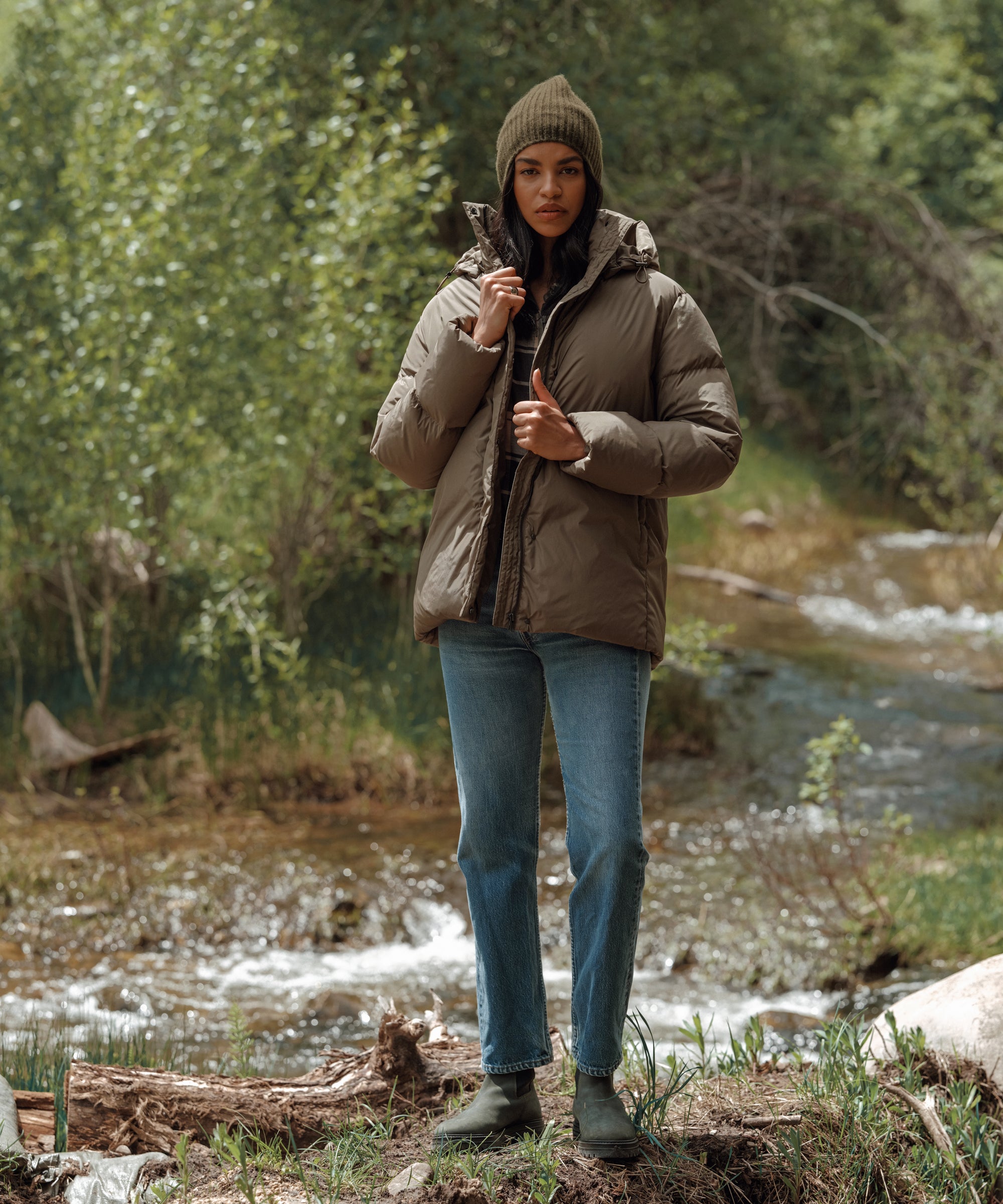 Jenni Kayne Olive Cashmere Beanie Cashmere Beanie | Jenni Kayne main image 3