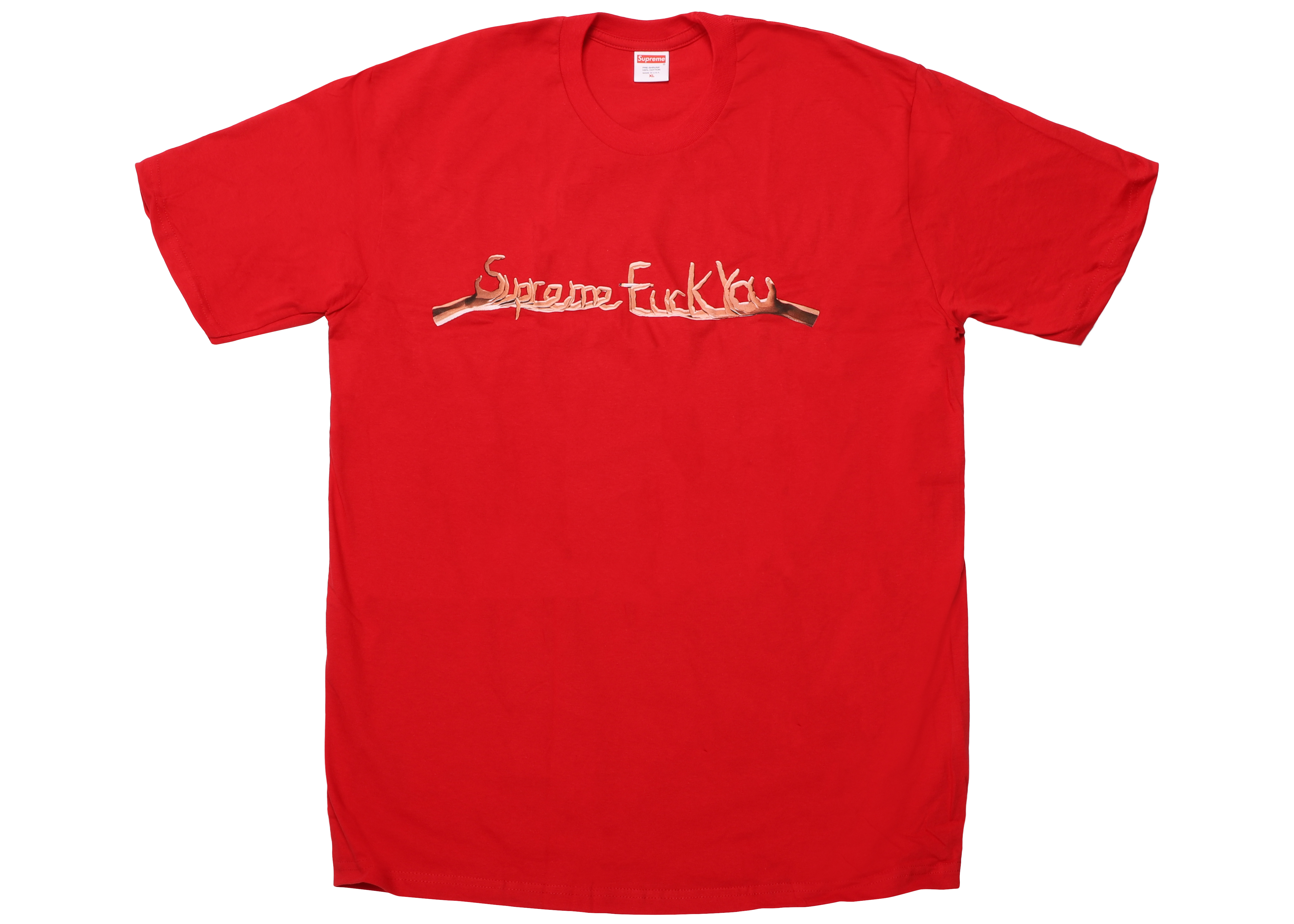 Supreme Fuck You Tee Shirt - Orange | Editorialist
