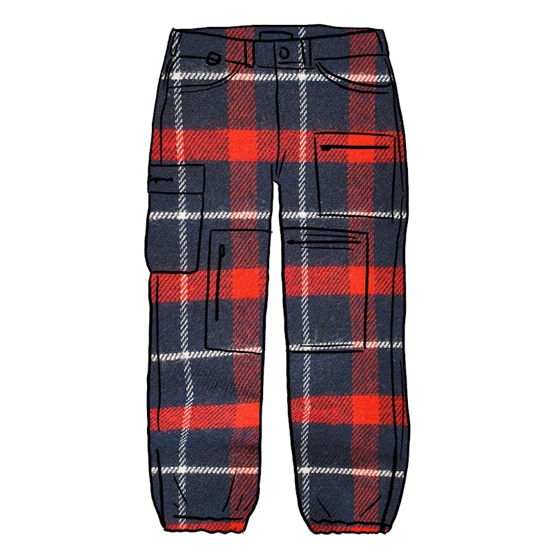 Supreme Gingham Flight Pant - Red | Editorialist