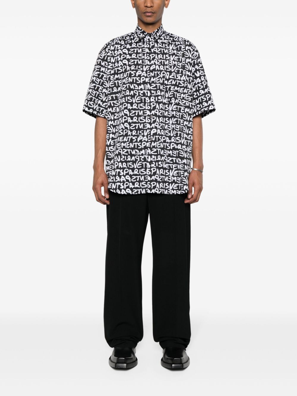 VETEMENTS VETEMENTS Logo-Print Cotton Shirt