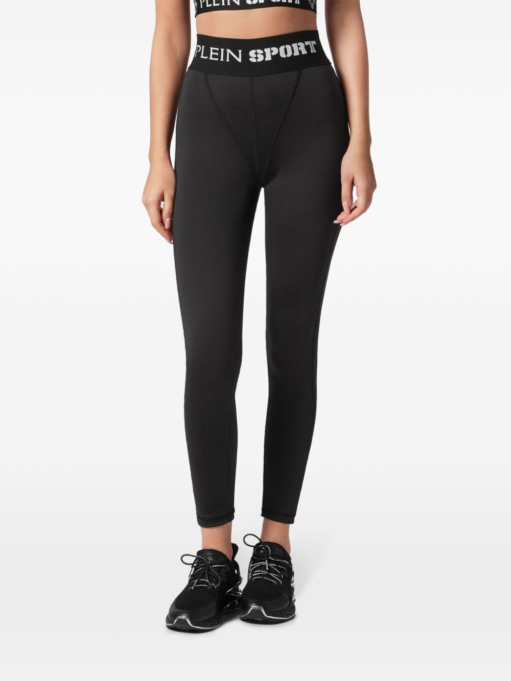 PLEIN SPORT logo-waistband leggings