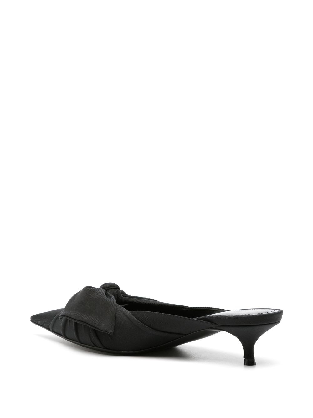 Balenciaga Knife Knot 40mm Pointed-Toe Mules In Black - 68% Off