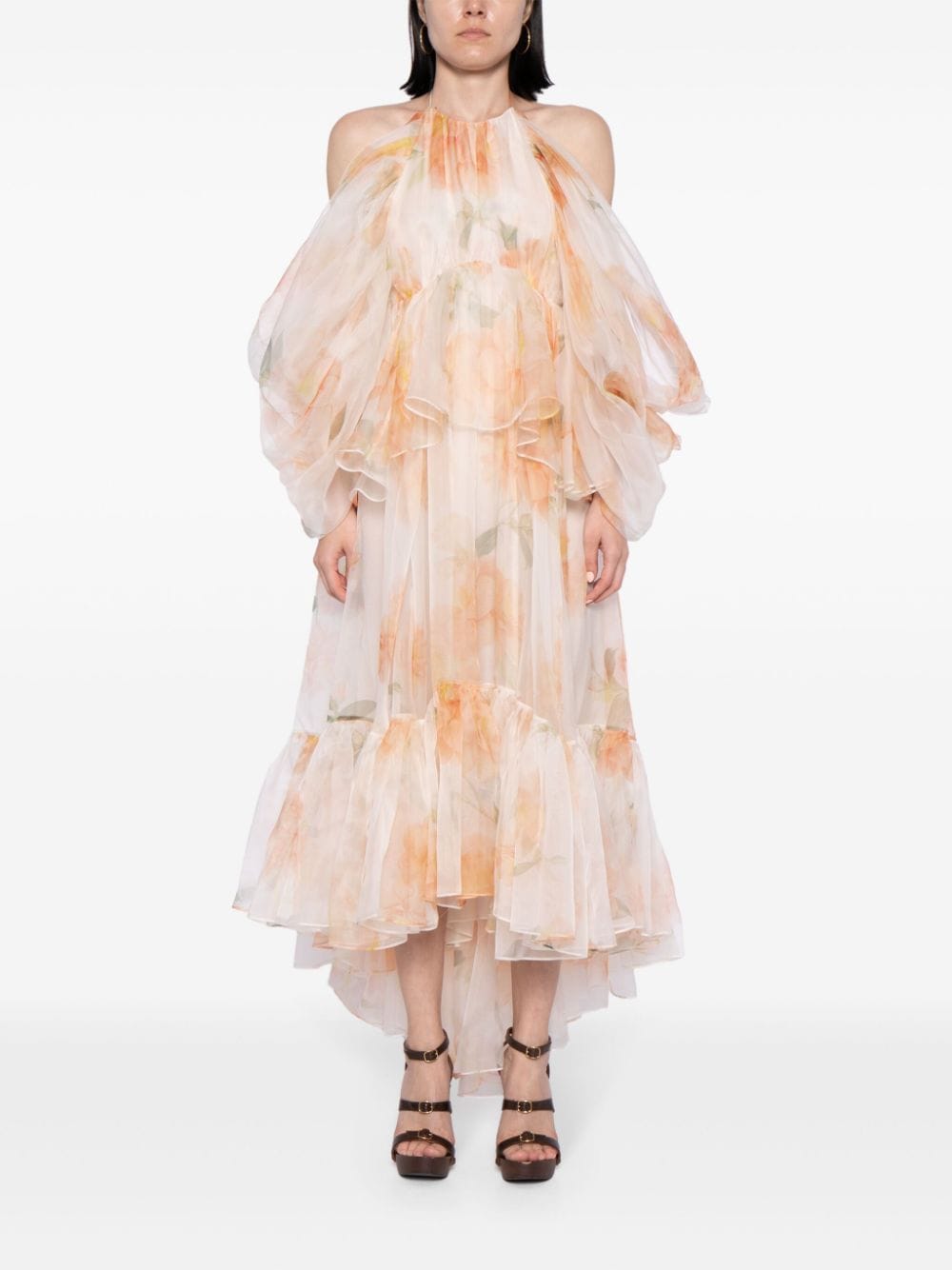 ZIMMERMANN Natura Organza Midi Dress
