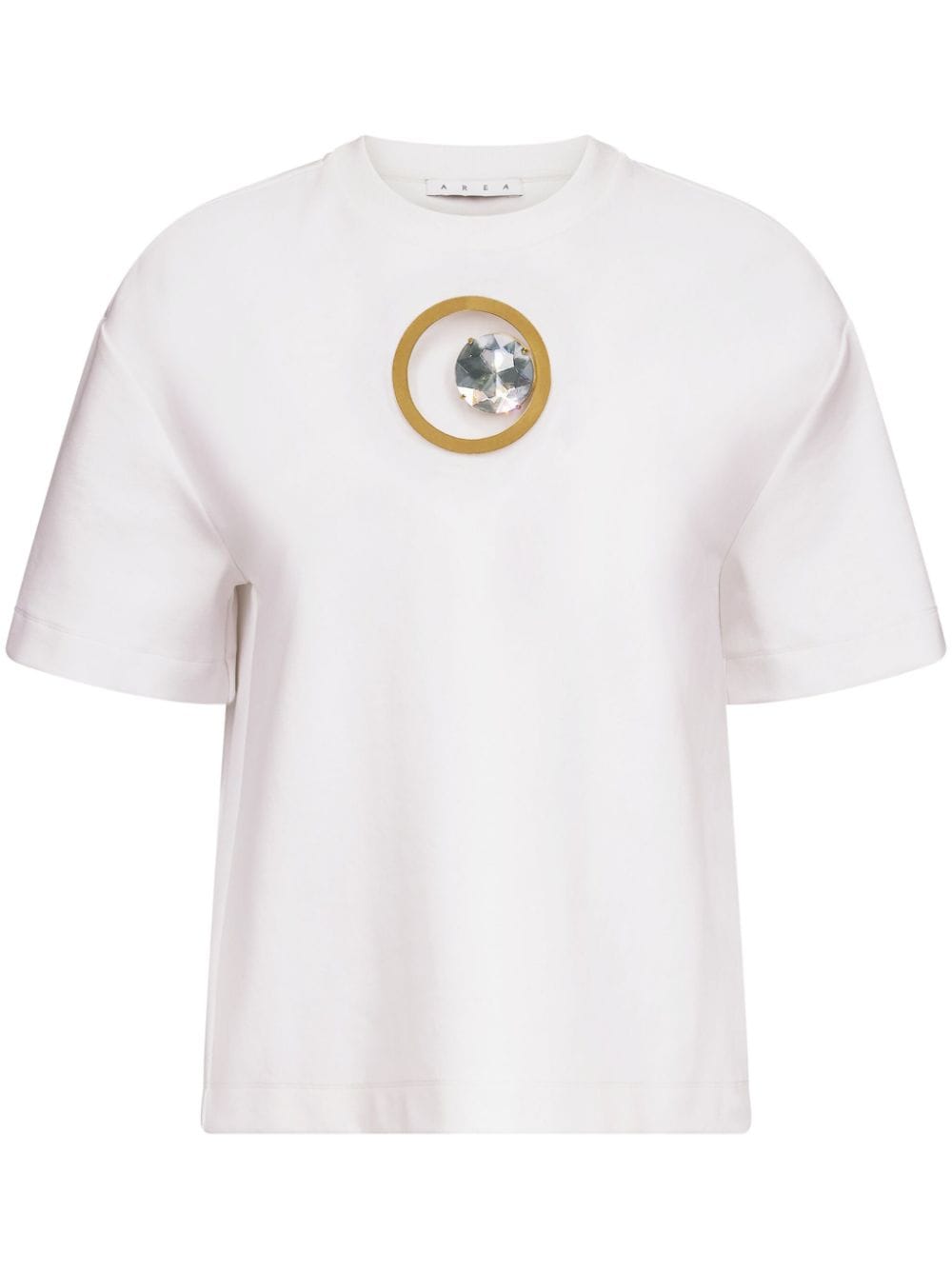 AREA AREA Crystal-Embellished T-Shirt