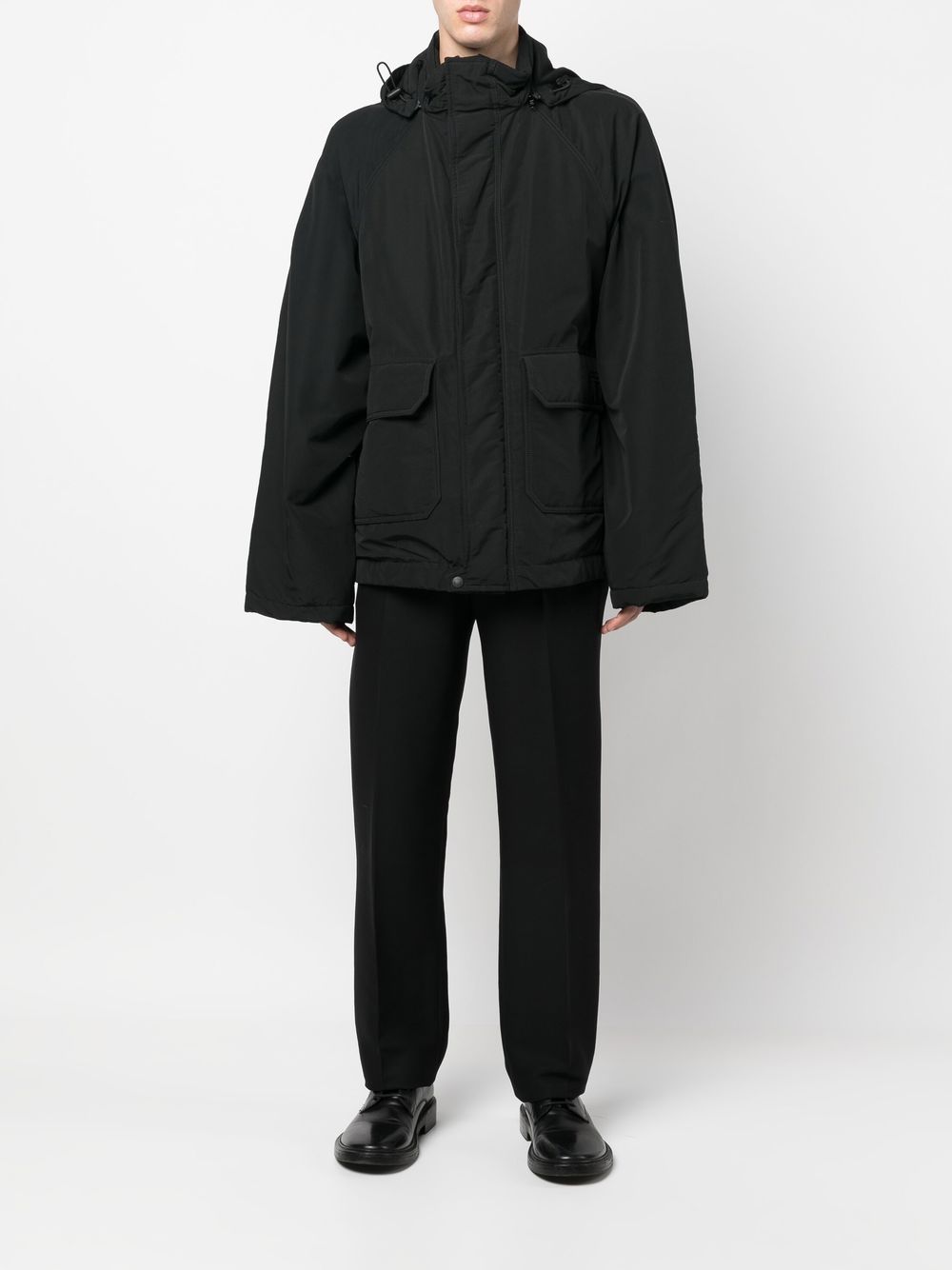 BALENCIAGA Balenciaga BB Icon Kick Parka Coat