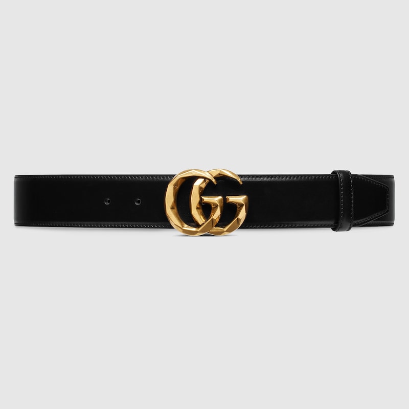 Gucci Gg Marmont Wide Belt Leather - Black | Editorialist display picture 1