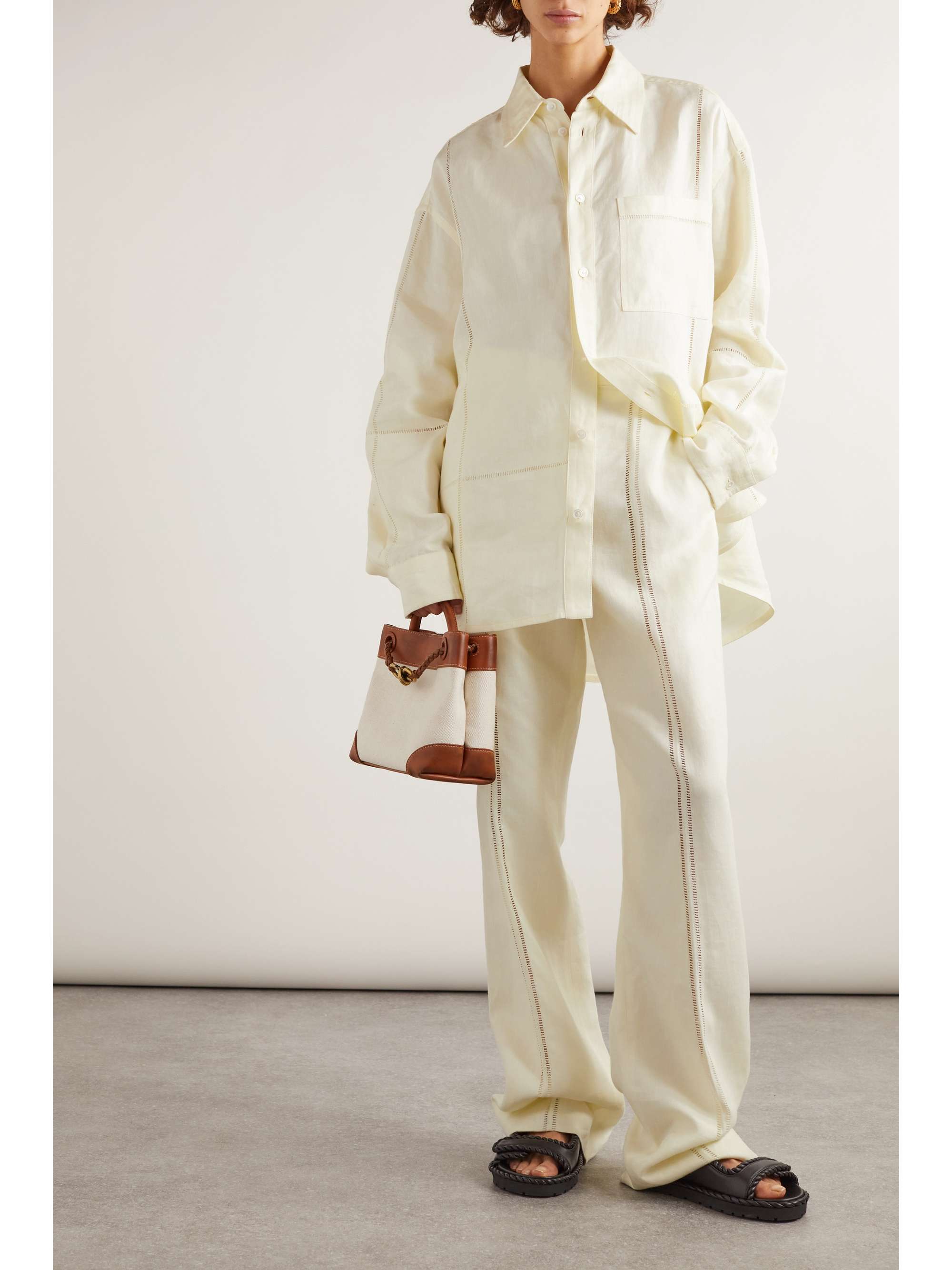 BOTTEGA VENETA Bottega Veneta Embroidered Linen Shirt
