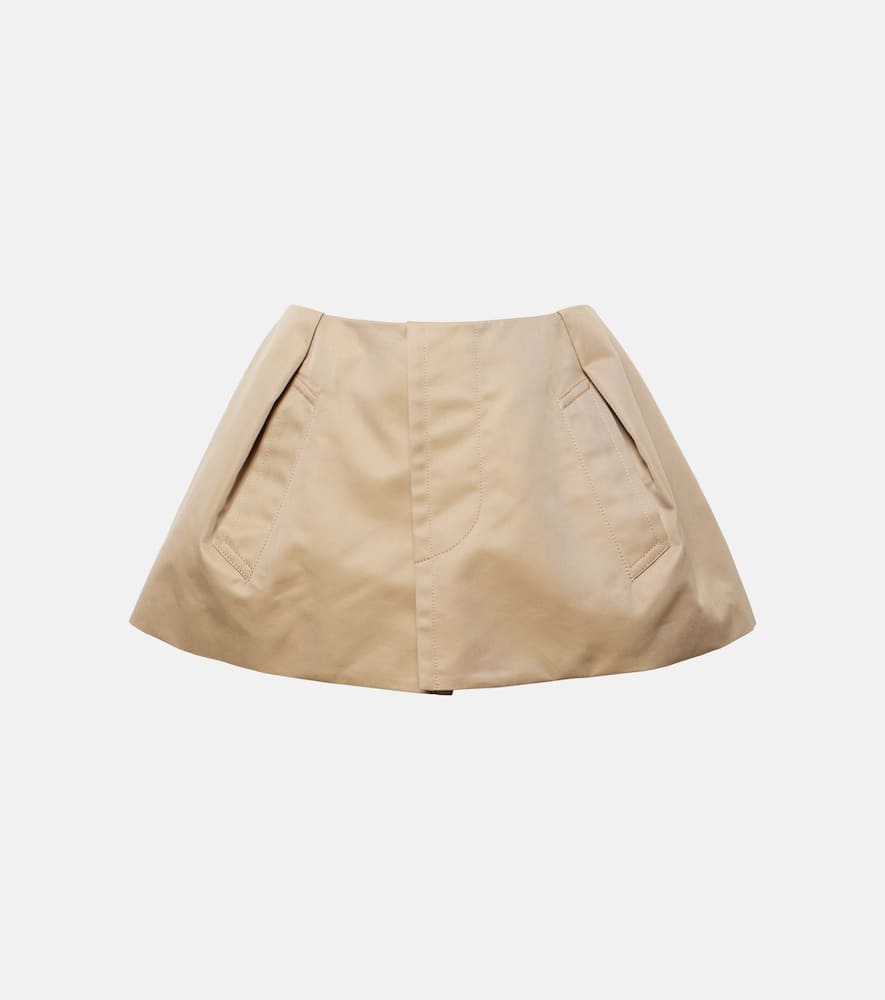 Buy Sacai Cotton-blend Gabardine Shorts - Beige At 42% Off