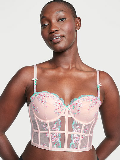 Victoria'S Secret Dream Angels Cherry Blossom Embroidery Corset